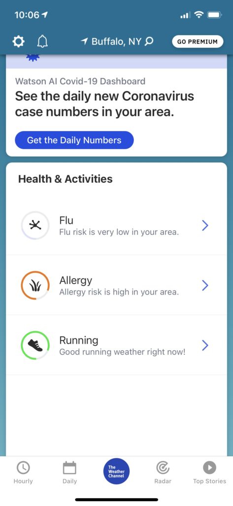 What is the WEATHER CHANNEL RUN SCORE? - Wrinkled Runner